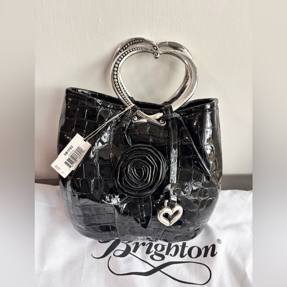 Brighton | Bags | Nwt Brighton Angelina Patent Leather Croc Embossed ...